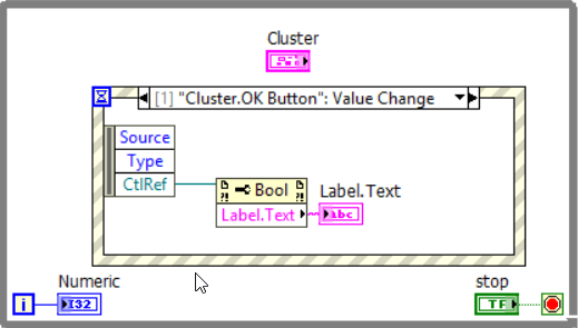 Cannot Get Latch Mechanical Action On Boolean Button Inside A Cluster