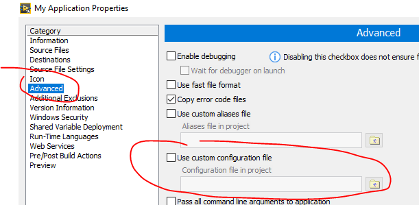 How Can I Set The Default Ini Path Of A Exe Ni Community