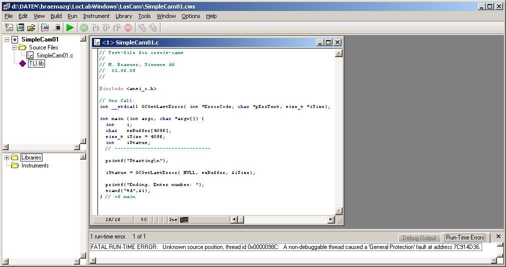 How To Use Genicam Usb Camera With Dll Thread Crahs At Program Start