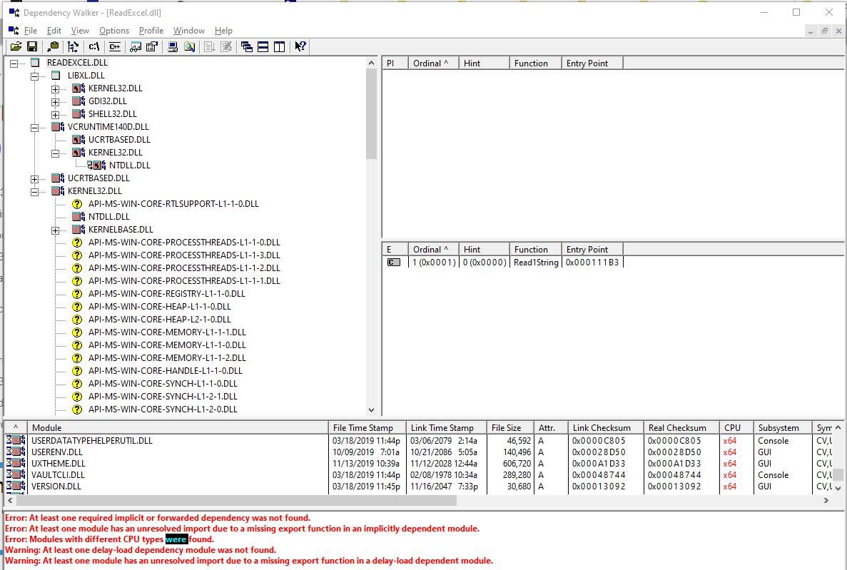 Solved Calling My Dll Library Not Found Or Failed To Load After