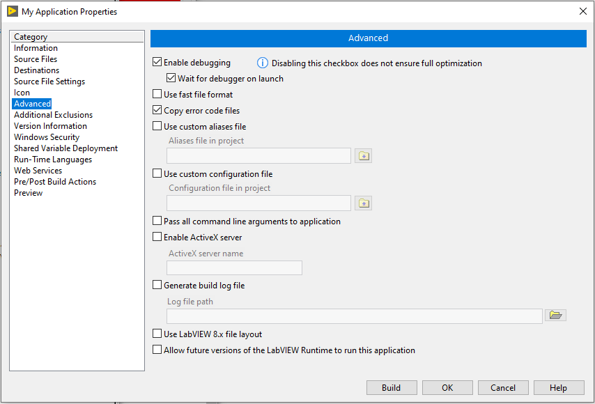 Bug Unable To Debug Labview 2017 Sp1 Built Exe Using Labview 2017 Sp1