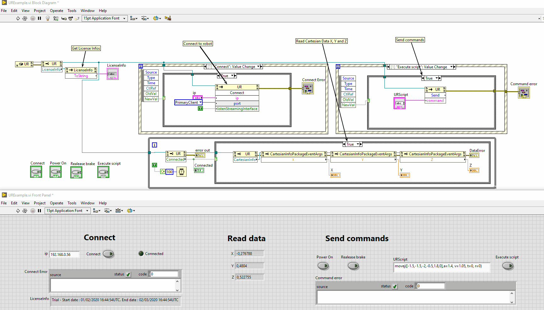 Tcp Ip Connection Between Pc And Ur5 Universal Robot Ni Community