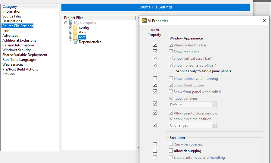 Debug And Deploy Build Specification Ni Community
