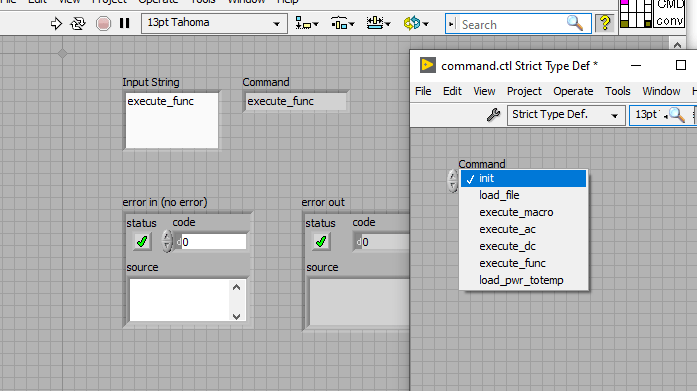 Solved How To Convert String To Enum Using Labview 7 0 Ni Community