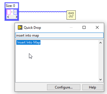 Insert Into Map Pass Map Wire Through Correctly When Using Qd Ni