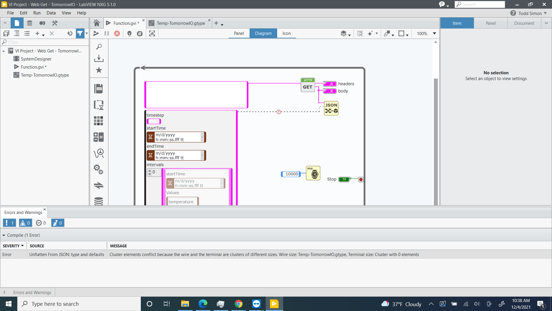 Solved Bug In Labview Nxg Unflatten From Json Ni Community