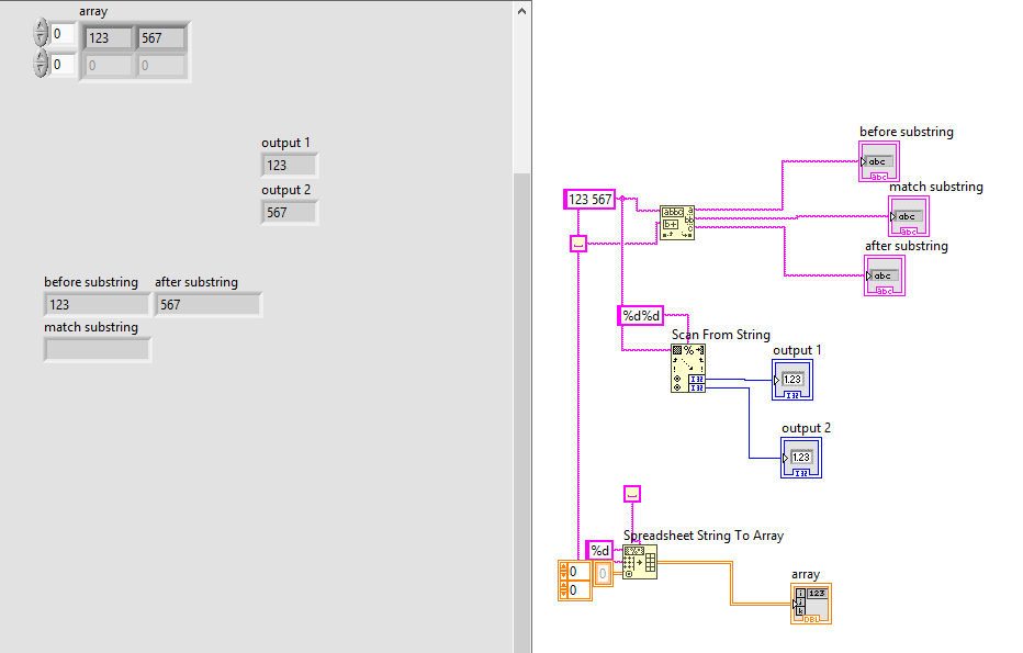 How To Split A String On The Basis Of Space In Labview Ni Community