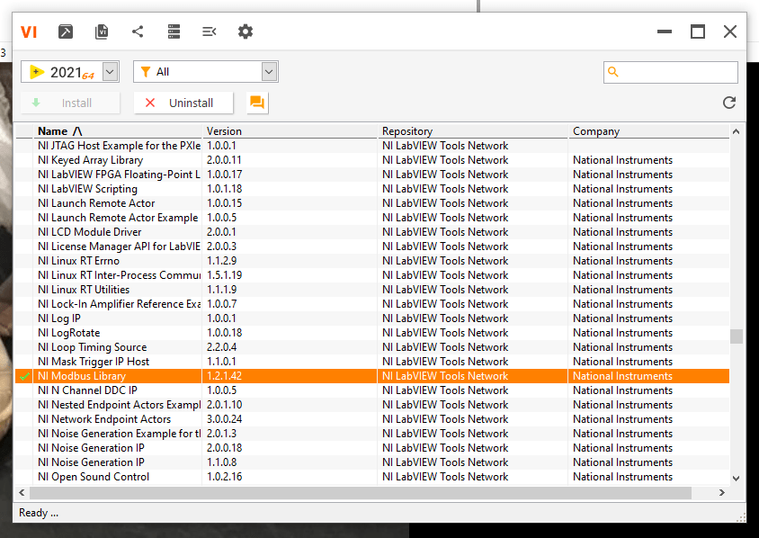 Getting Ni Modbus Library Loaded Ni Community