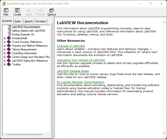 Offline Help Window In Labview 2022 Ni Community