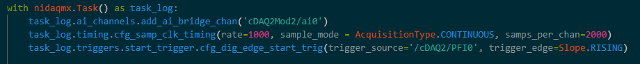 Python Daqmx How To Trigger A Logging Using Ni 9237 Module Ni Community