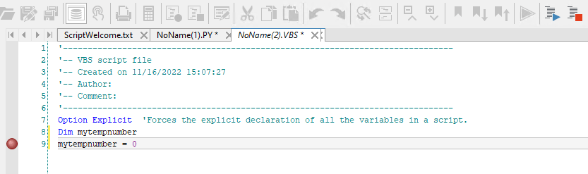 Diadem 2022 Q4 Bug Report Vbs Debugging After Running Python Script