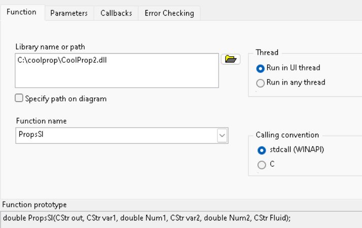 Interface With Coolprop Or Any Dll Ni Community