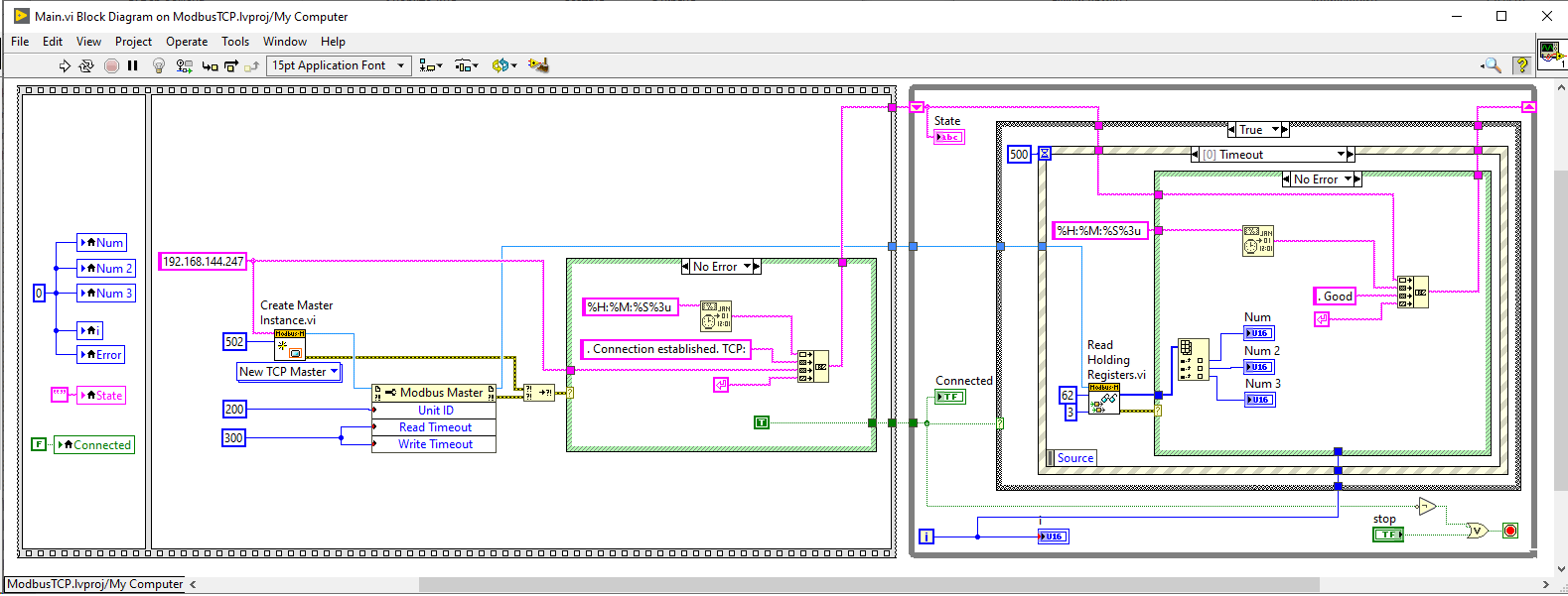 Error Reading Data From A Slave Device During Periodic Polling Via