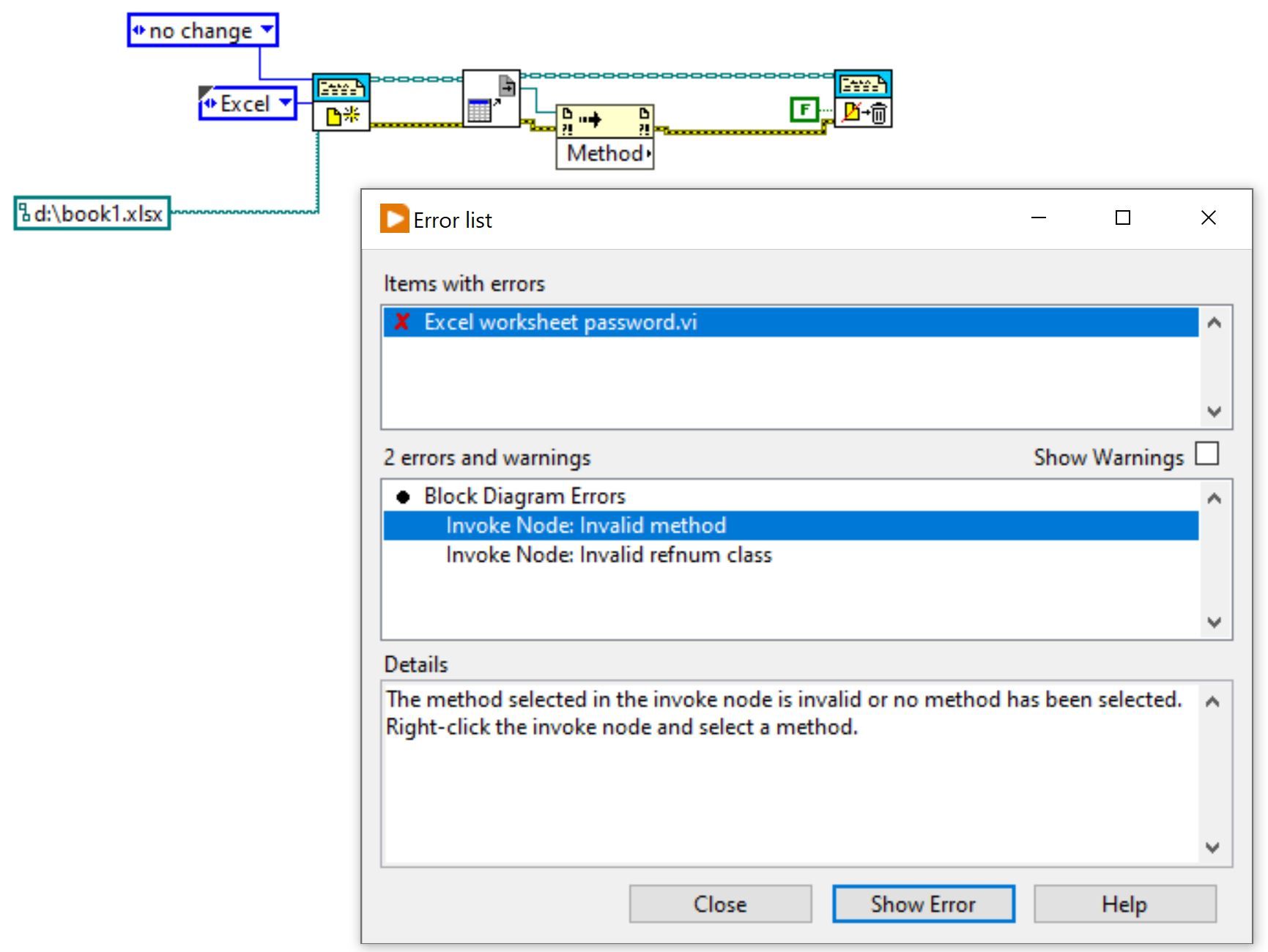 How To Use Activex References Vi To Write Up With An Invoke Node Ni