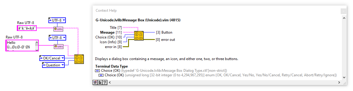 Labview Unicode Boolean Text Vs Boolean Caption Ni Community
