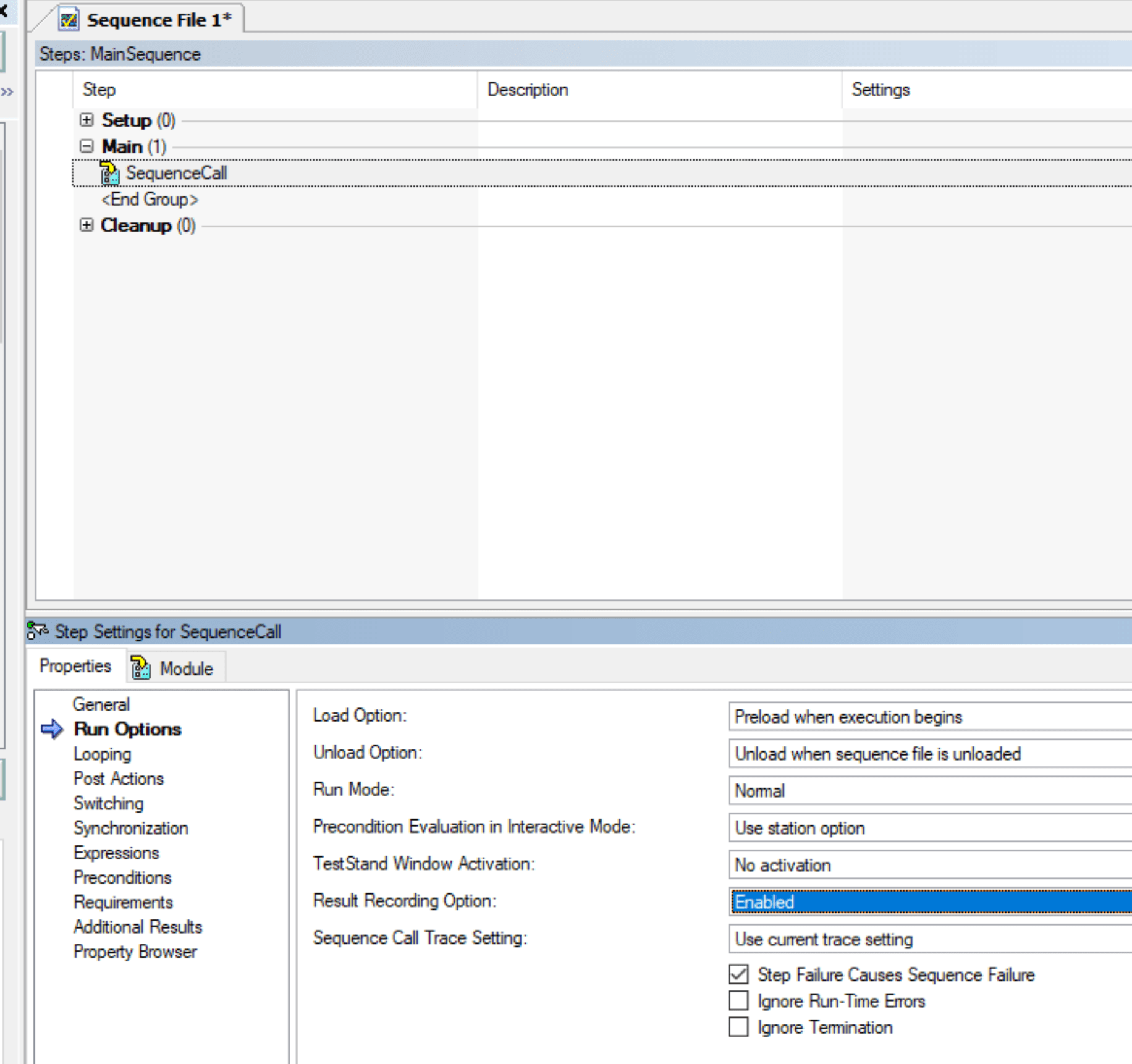 Update Only Subsequence Result To Mysql Database In Teststand Ni