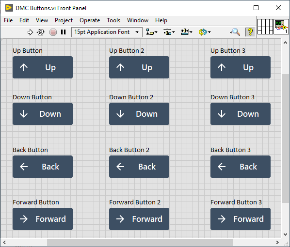 Is Similar Button Available In Labview Pallette Or Should I Make