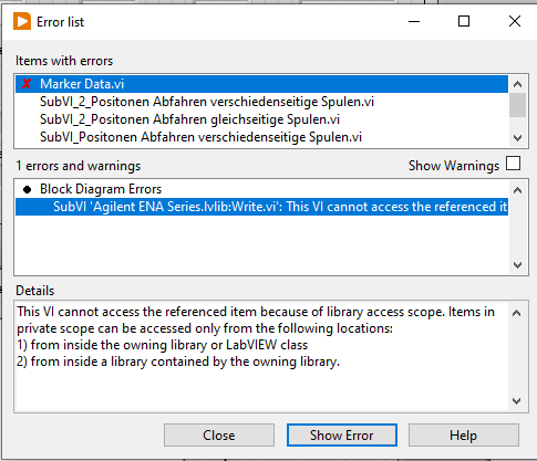 Sub Vis Are Not Executable Dependendcy Is Broken Ni Community