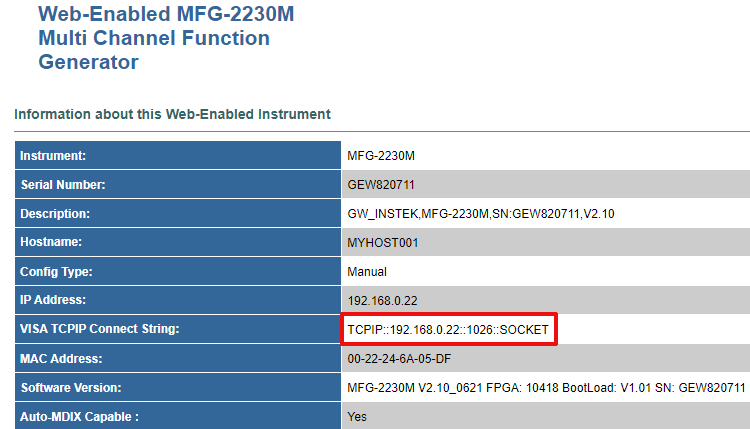 Interfacing Aps 7050 Ac Power Supply To Labview Through Ethernet Page