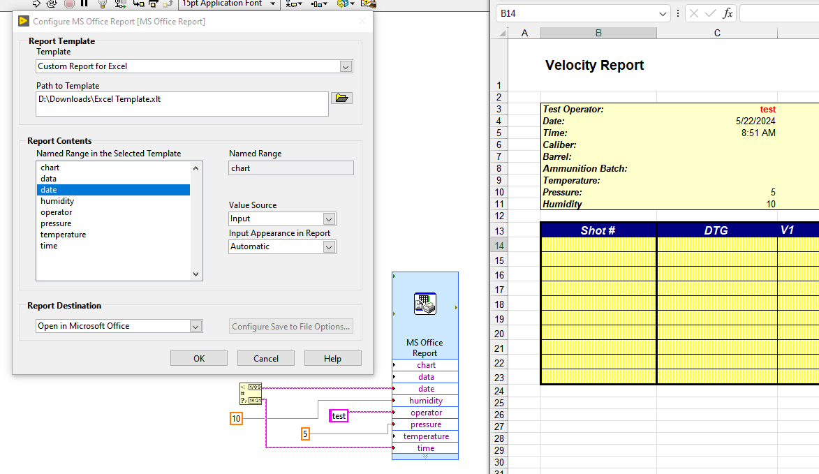 Report Generation With Datas From A Loop Ni Community