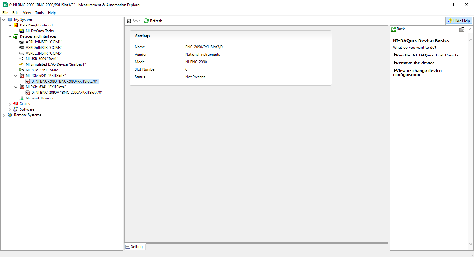 Pxie 6341 Is Not Detected By Ni Max Ni Community