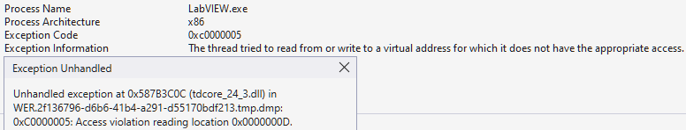 Labview Crashes When Writing 2d Variant Array Ni Community
