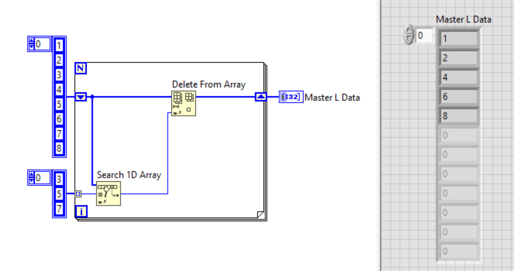 How To Search And Delete Multiple Matches From 1d Array Ni Community