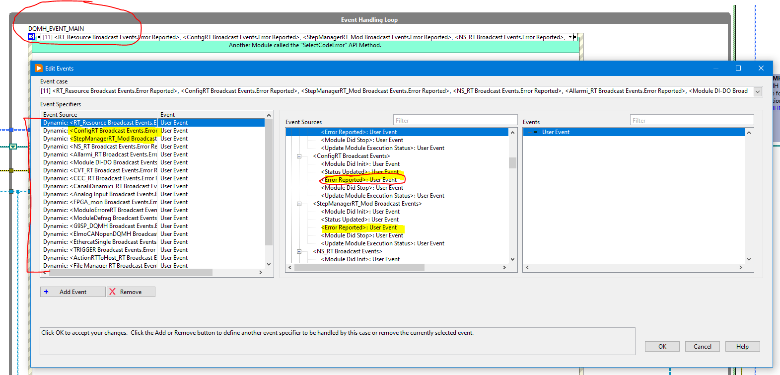 Solved Programmatic Dynamic Registration Dqmh Events Ni Community