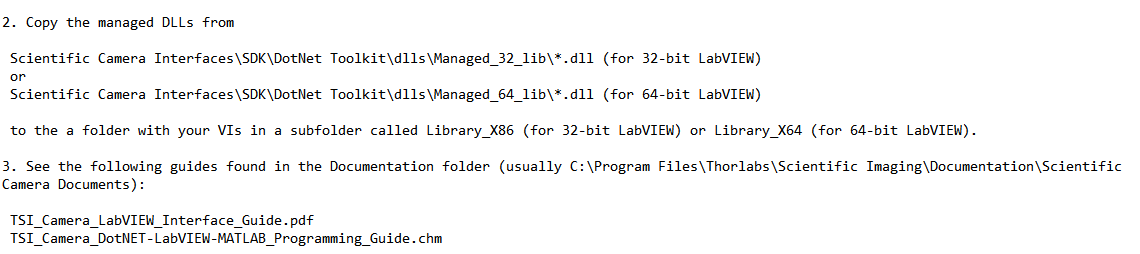 Help With Thorlabs Sdk Ni Community