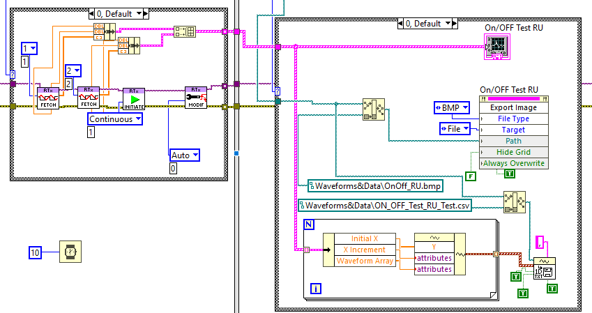 Exporting Waveform To Csv Automatically Ni Community