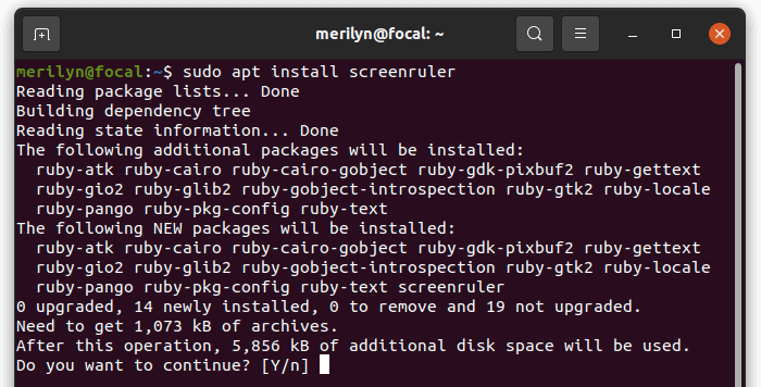 Measure Objects on Ubuntu / Fedora Computer Screen via ScreenRuler ...