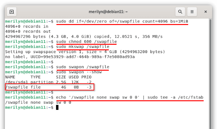 How to Create or Remove Swap File in Debian 11 Bullseye / Ubuntu 22.04 ...
