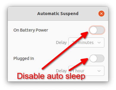 How to Make Your Ubuntu 21.10 PC Never Go to Sleep - FOSTips