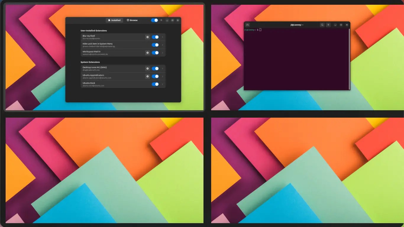 Manage GNOME Desktop Workspaces in Large Grid via Extension - FOSTips