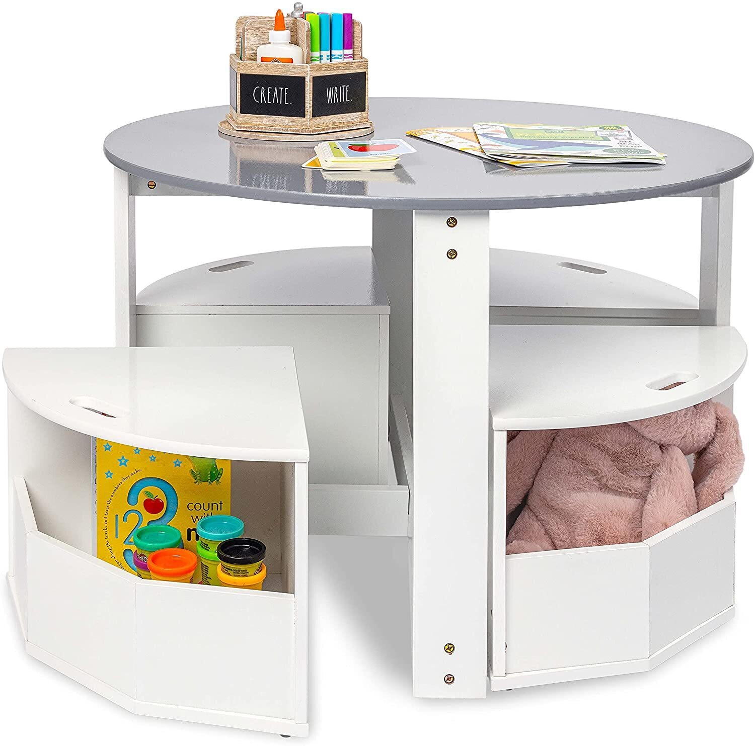Activity Table With Blocks Set Foter