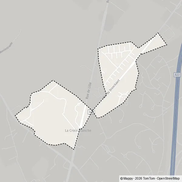Plan La Croix Blanche Carte De La Croix Blanche 59223 Roncq Et Infos