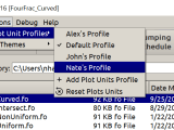 Plot Unit Profiles Frackoptima Help