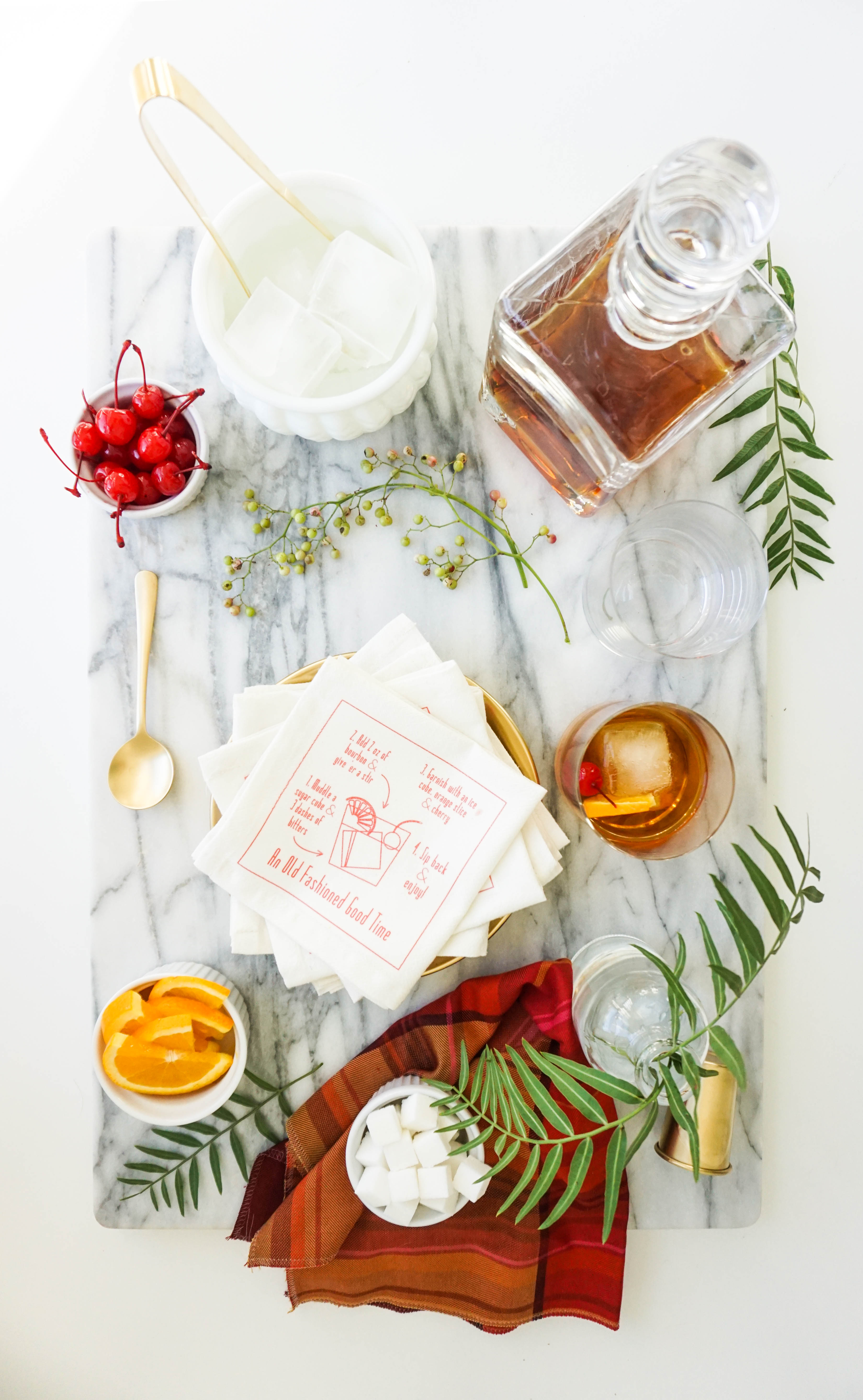 DIY Recipe Cocktail Napkins - Francois et Moi