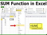 Sum Function In Excel Barcode Technology Barcode Software Related