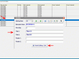 Data Editing Table
