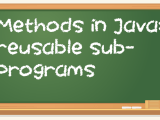 Java Methods Free Coding Tutorials