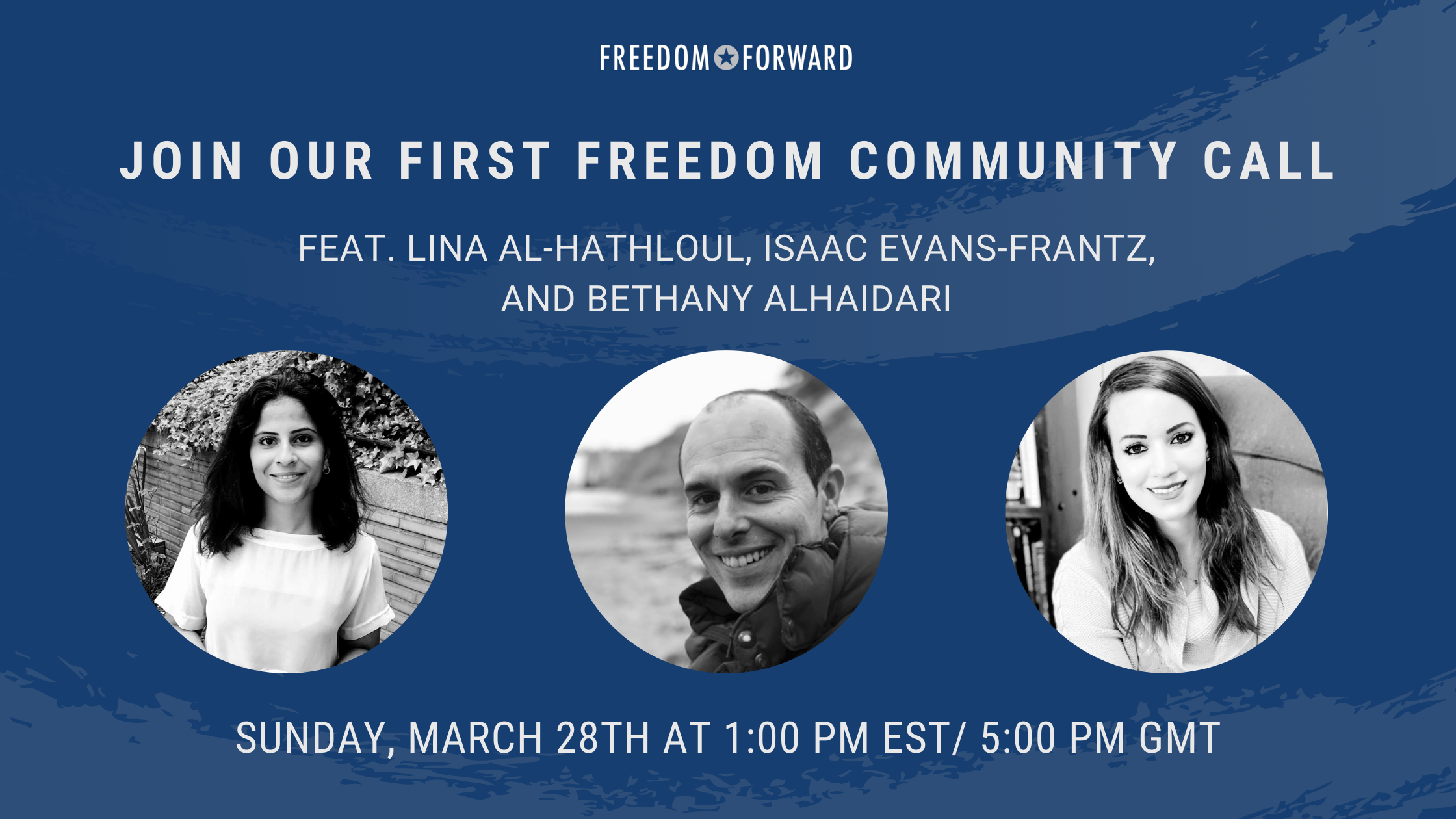 Sign Up for the First Freedom Community Call - Freedom Forward