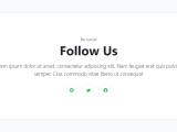 Bootstrap Follow Us Code Snippet Freefrontend Dev