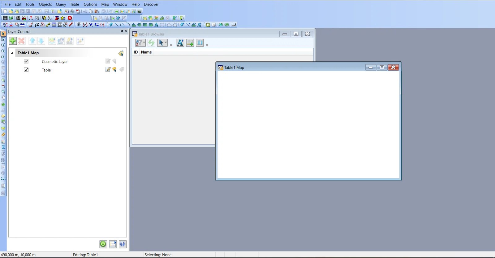 Mapinfo for Beginner - How to create new table on Mapinfo