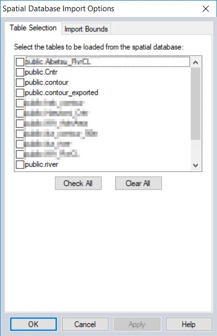 How to open PostGIS Database on Global Mapper 18.0 - GIS Tutorial