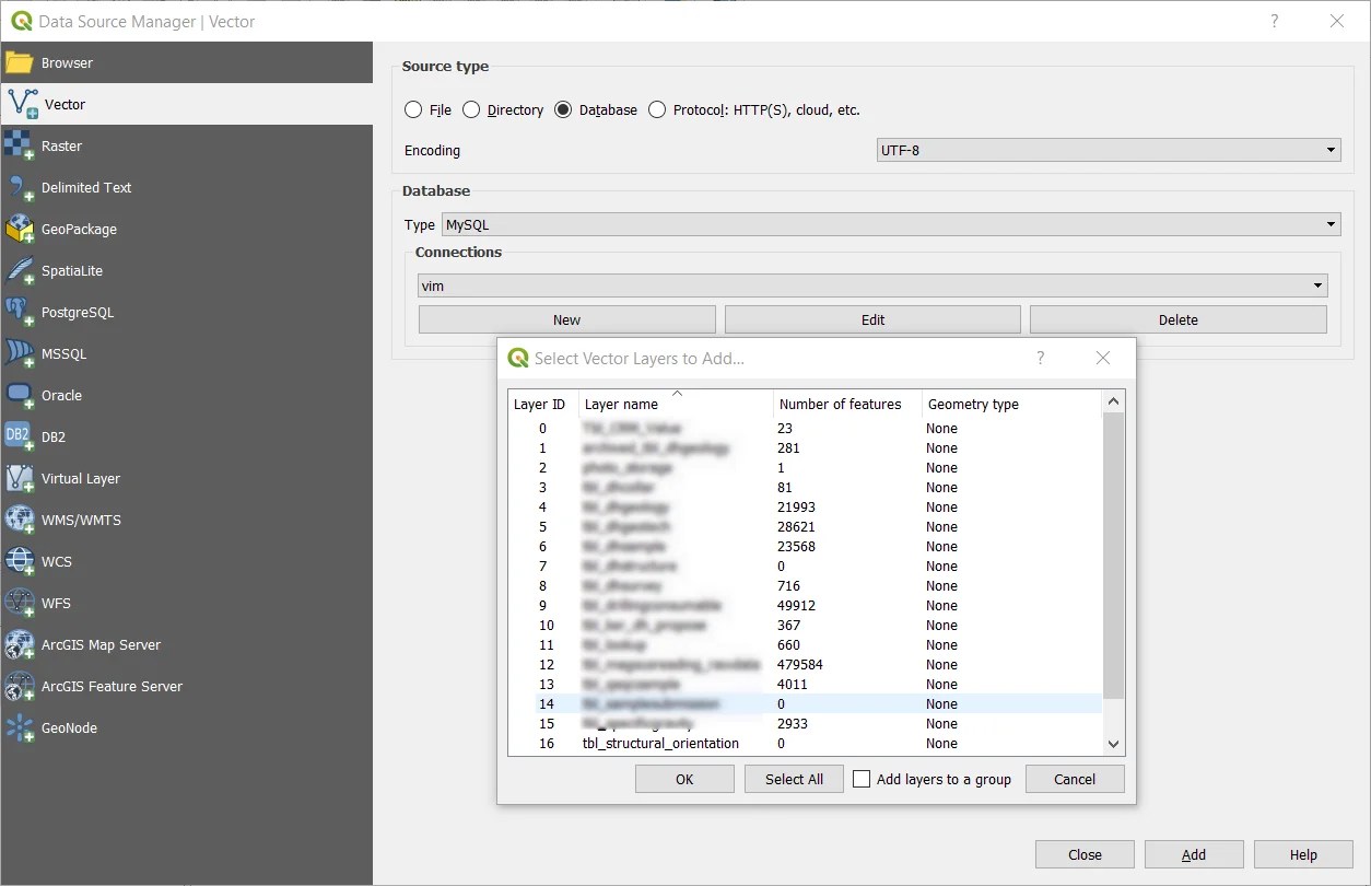 How To Open Mysql Table In Qgis Gis Tutorial