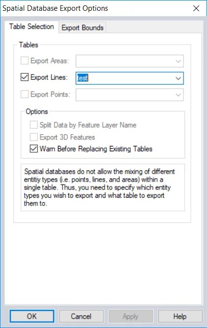 How To Export Vector Layer To Postgis Spatial Database On Global Mapper Gis Tutorial