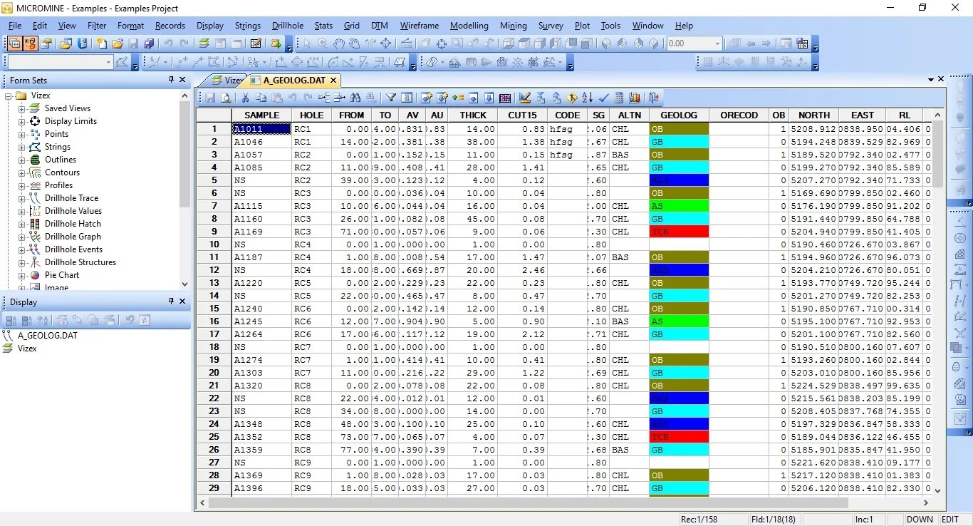 Micromine Tutorial - Export to Excel File - GIS Tutorial