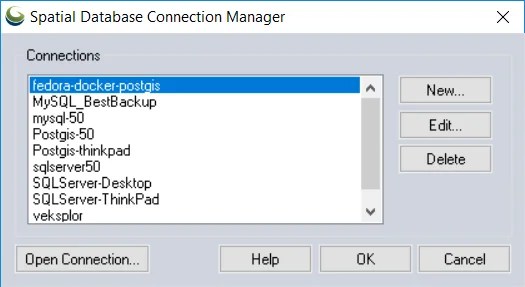 How To Create A New Spatial Database Connection On Global Mapper Gis Tutorial