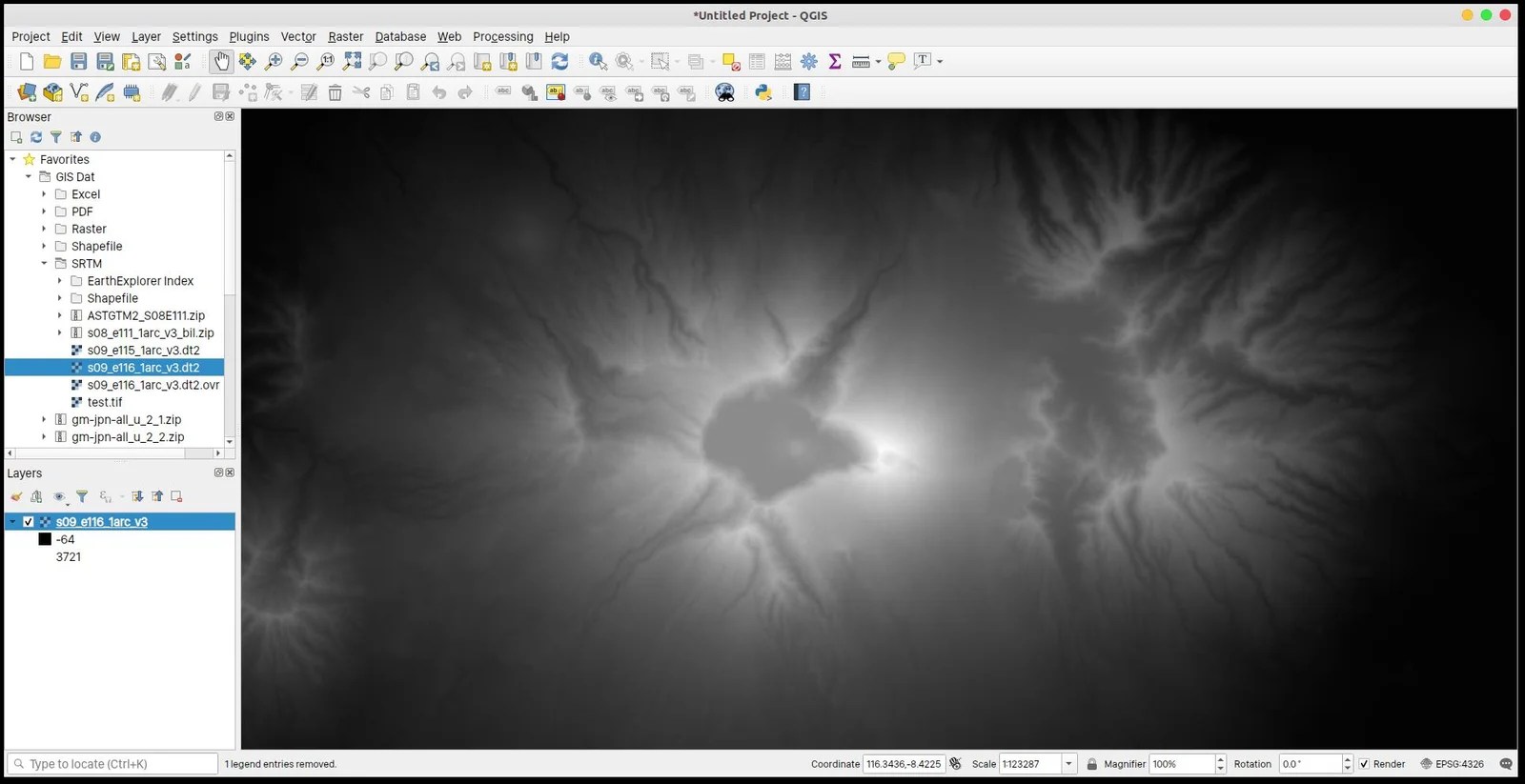 How To Generate Contour From Srtm Data In Qgis Gis Tutorial